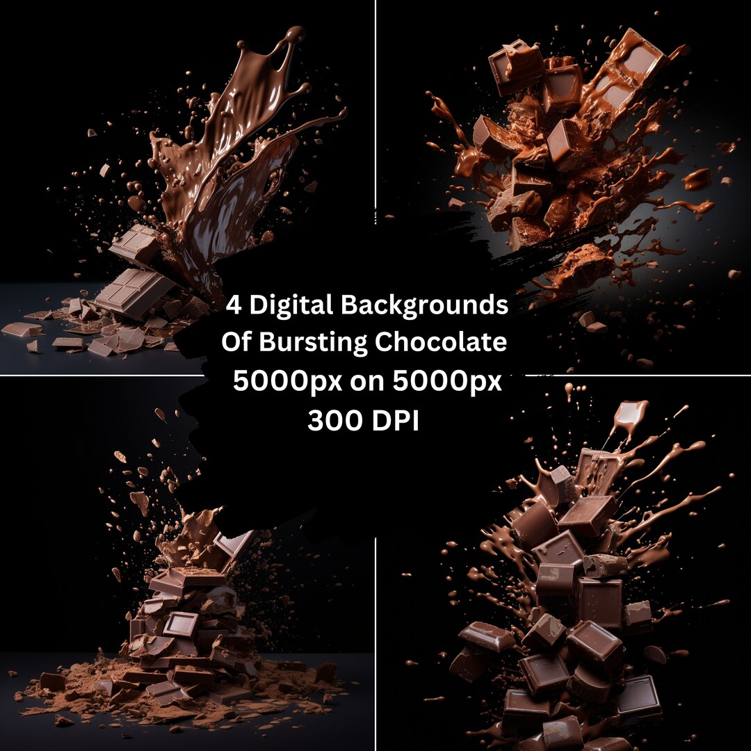 Bursting Chocolate AI Stunning Digital Backdrops for Captivating ...