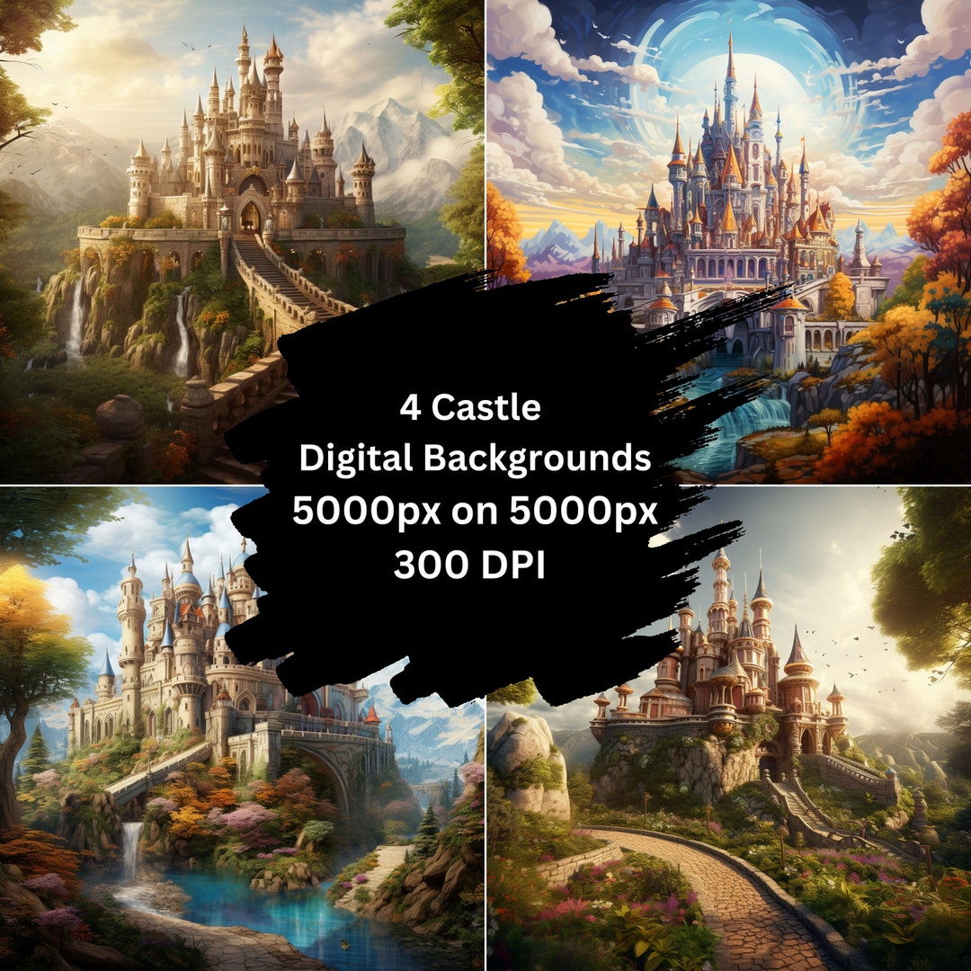 Castle AI Stunning Digital Backdrops for Captivating Imagery! - Etsy