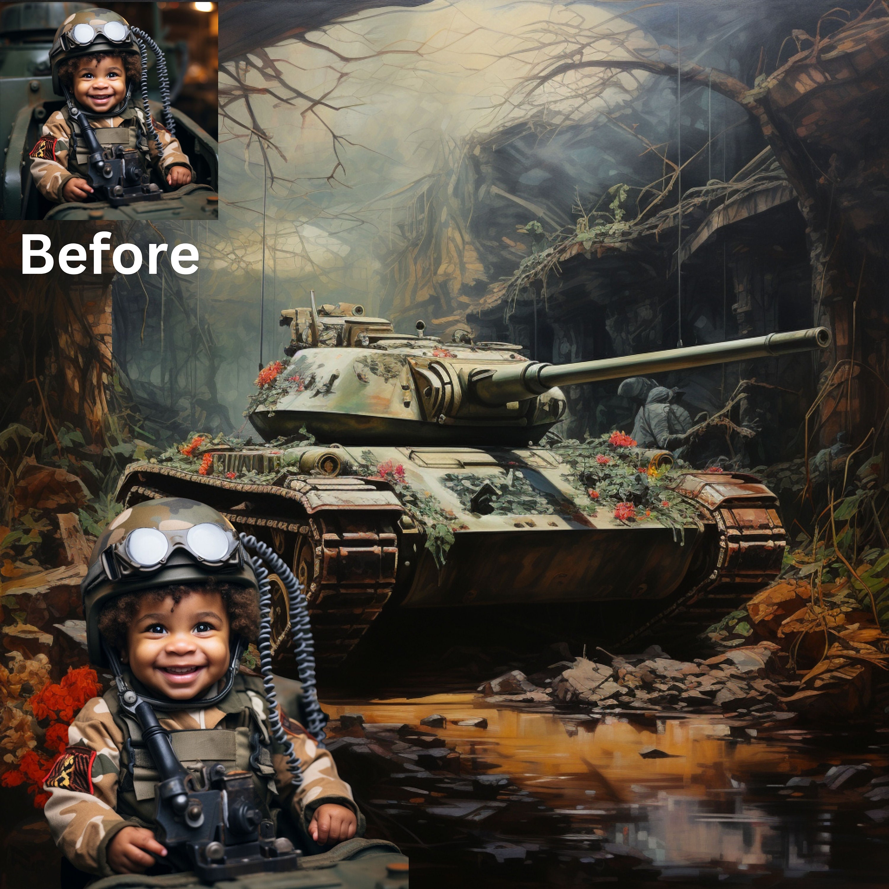 Tank AI Stunning Digital Backdrops for Captivating Imagery - Etsy