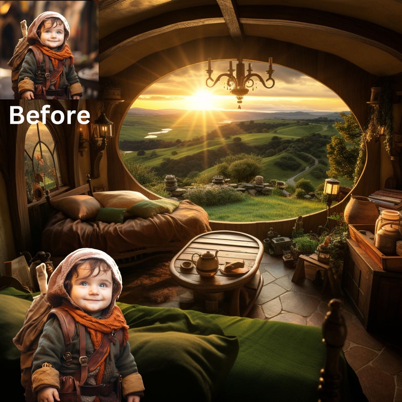 Hobbit AI Stunning Digital Backdrops for Captivating Imagery! - Etsy