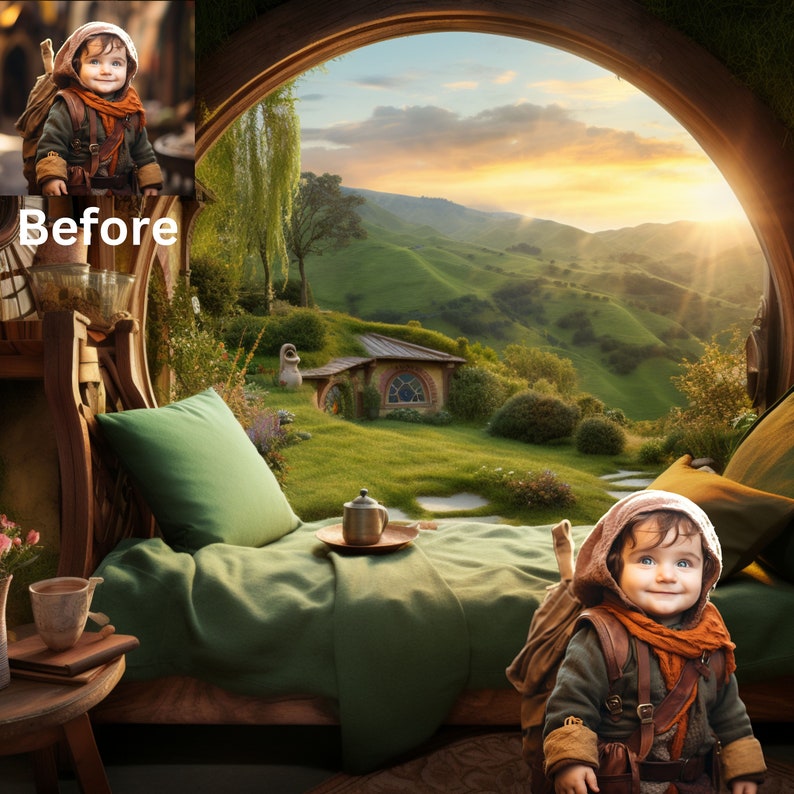 Hobbit AI Stunning Digital Backdrops for Captivating Imagery! - Etsy
