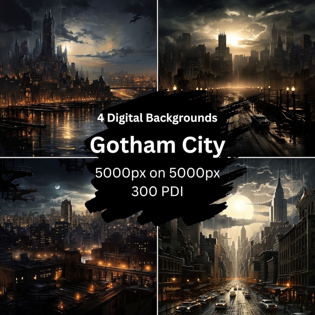 Gotham City AI Stunning Digital Backdrops for Captivating Imagery! - Etsy