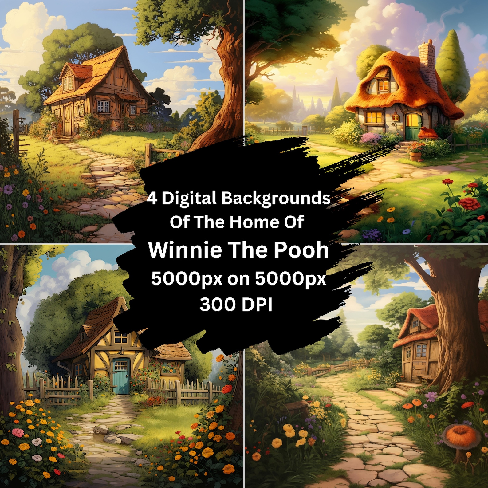 Winnie the Pooh AI Stunning Digital Backdrops for Captivating Imagery ...