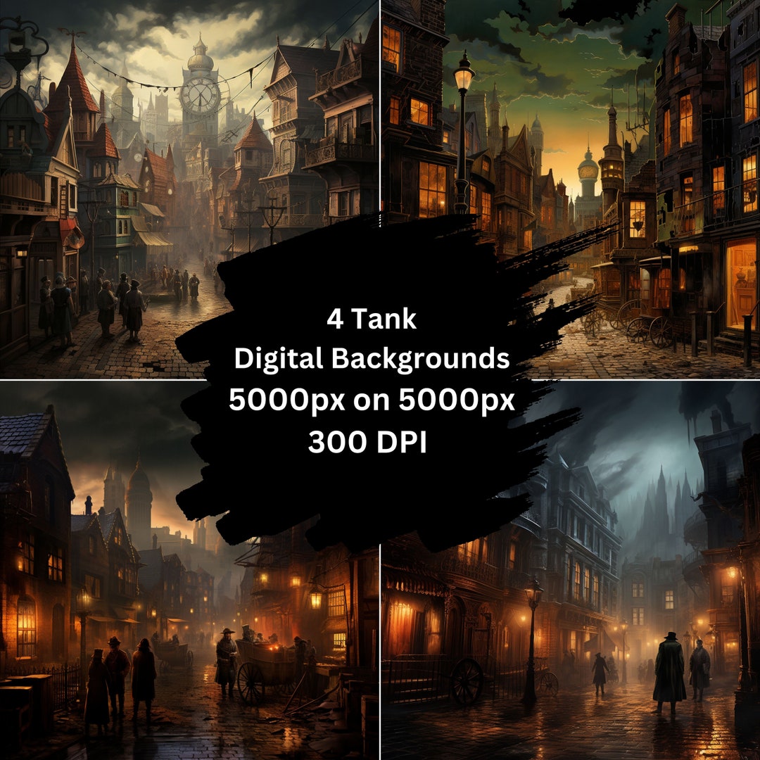 Charles Dickens Tale of Two Cities AI Stunning Digital Backdrops for ...