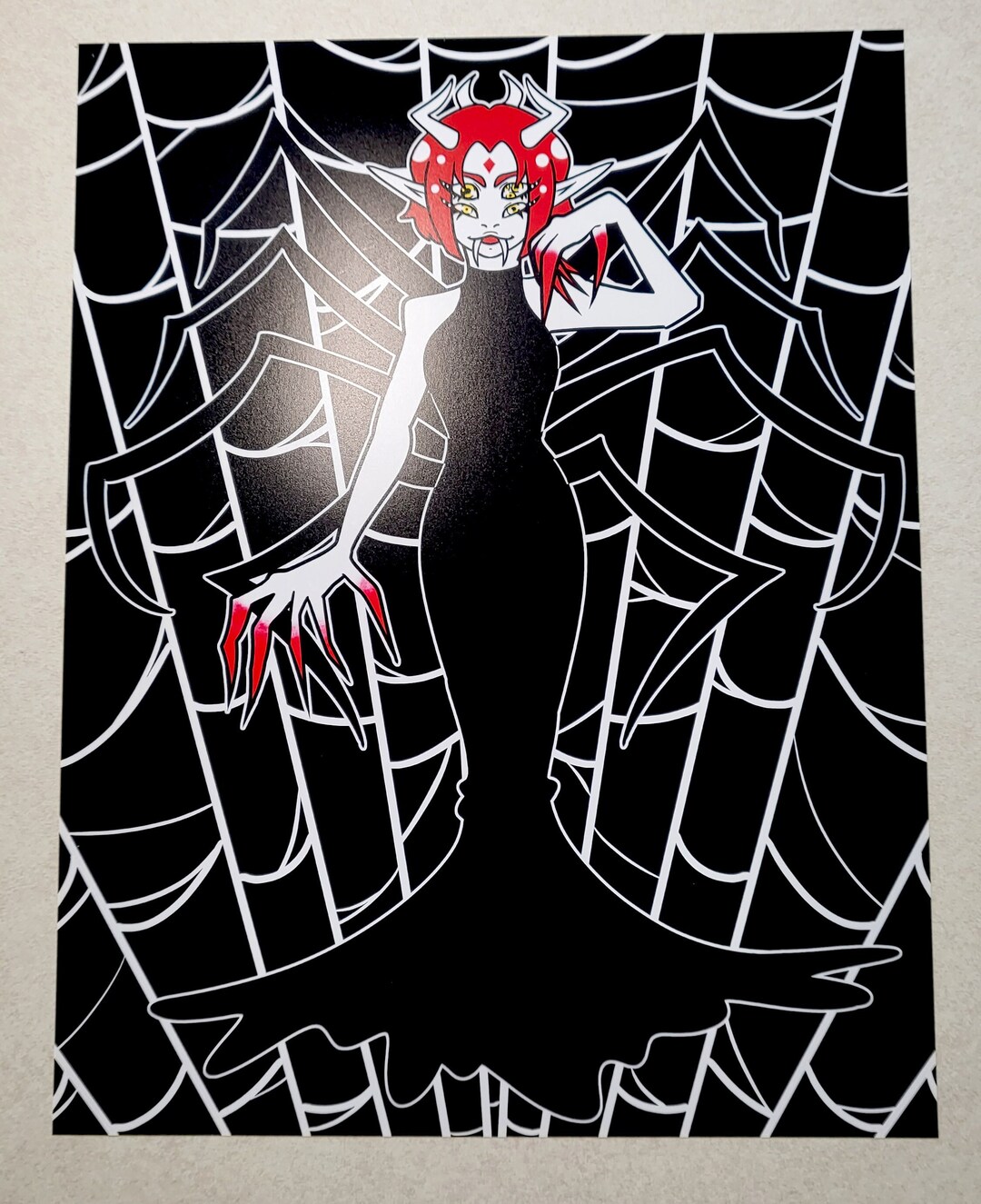 Spider Queen Art Print - Etsy