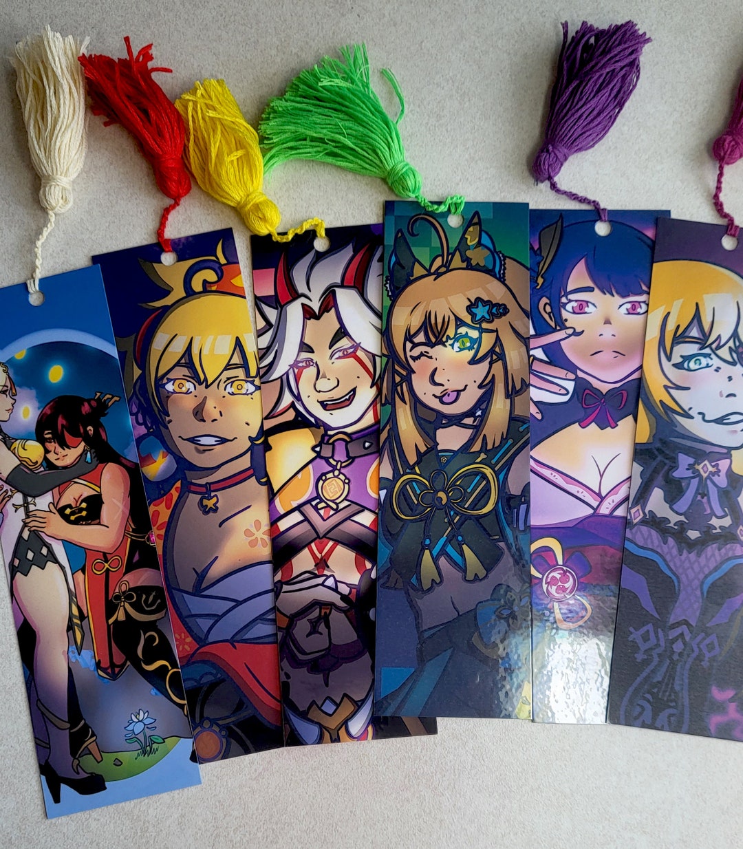 Genshin Impact Bookmarks - Etsy