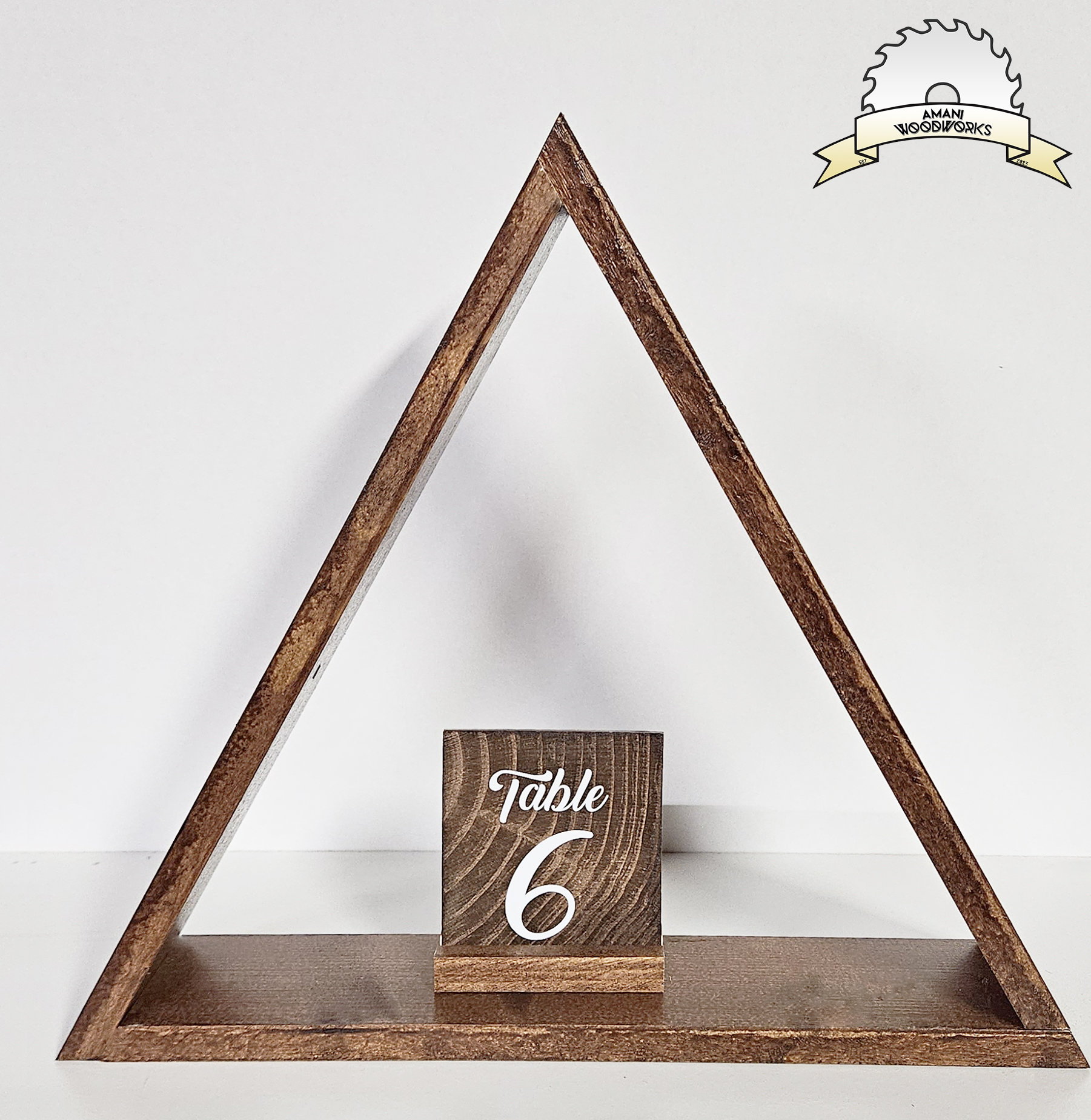 Set of 10 Triangle Centerpiece With Table Numbers Triangle - Etsy