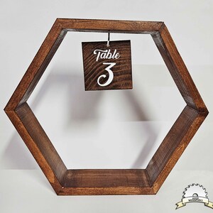 Set of 10 Hexagon Centerpiece With Table Numbers Hexagon - Etsy