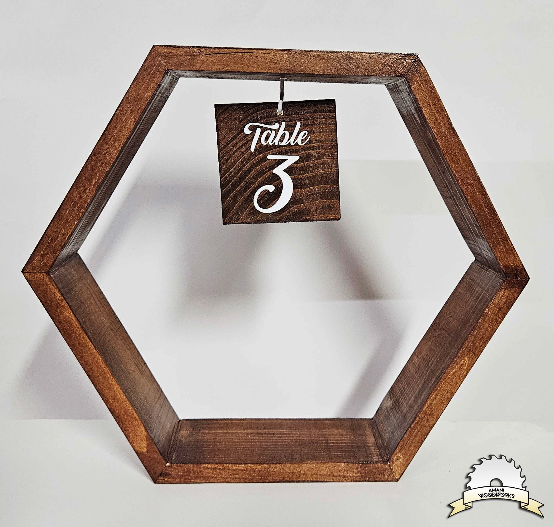 Set of 10 Hexagon Centerpiece With Table Numbers Hexagon - Etsy
