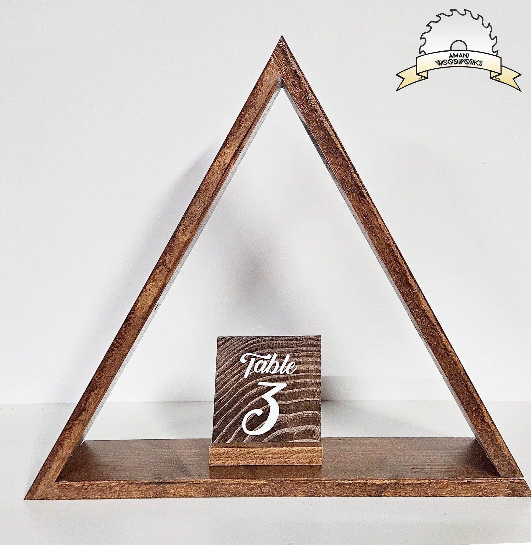 Set of 10 Triangle Centerpiece With Table Numbers Triangle - Etsy