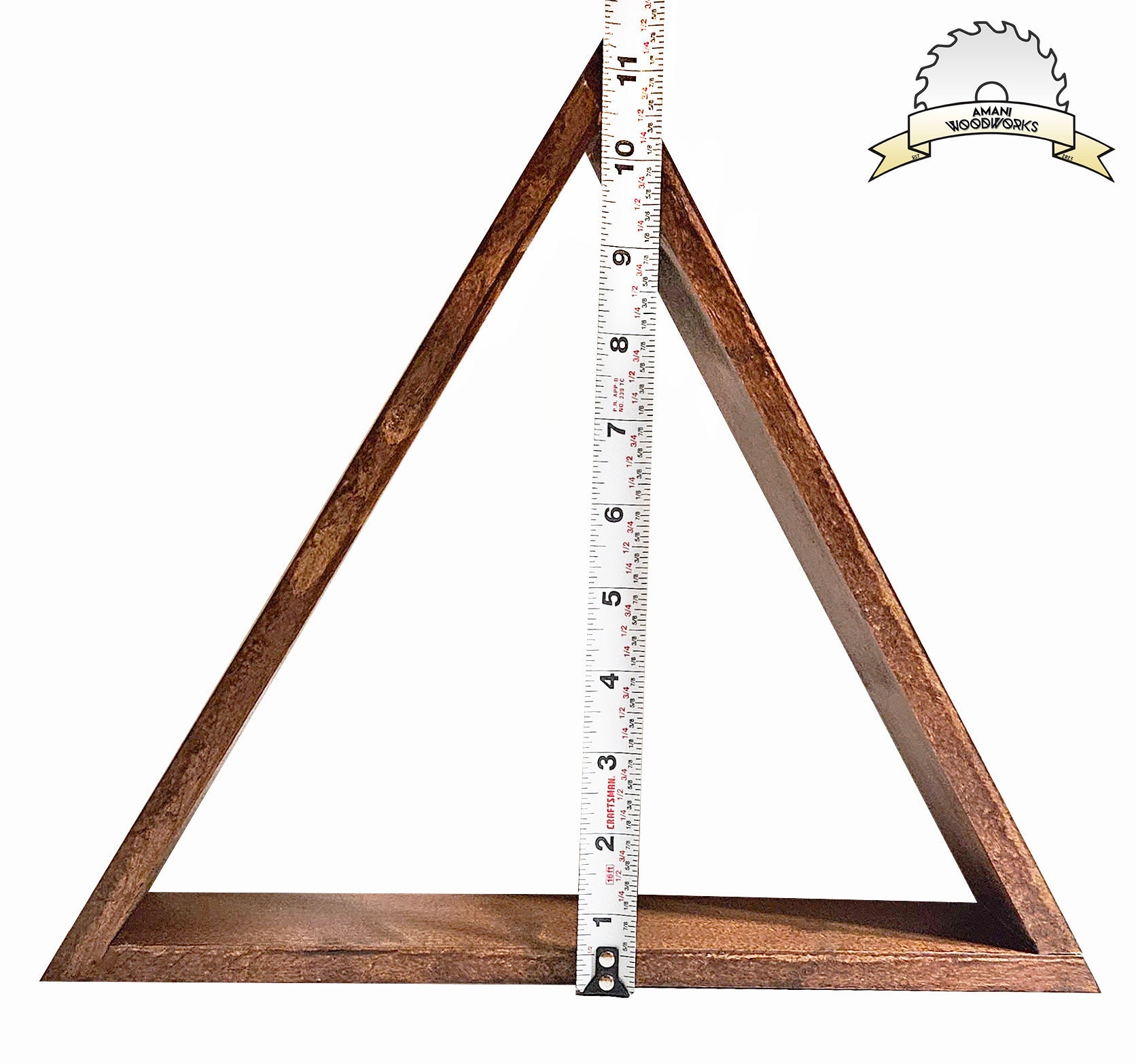 Set of 10 Triangle Centerpiece With Table Numbers - Triangle Wedding ...