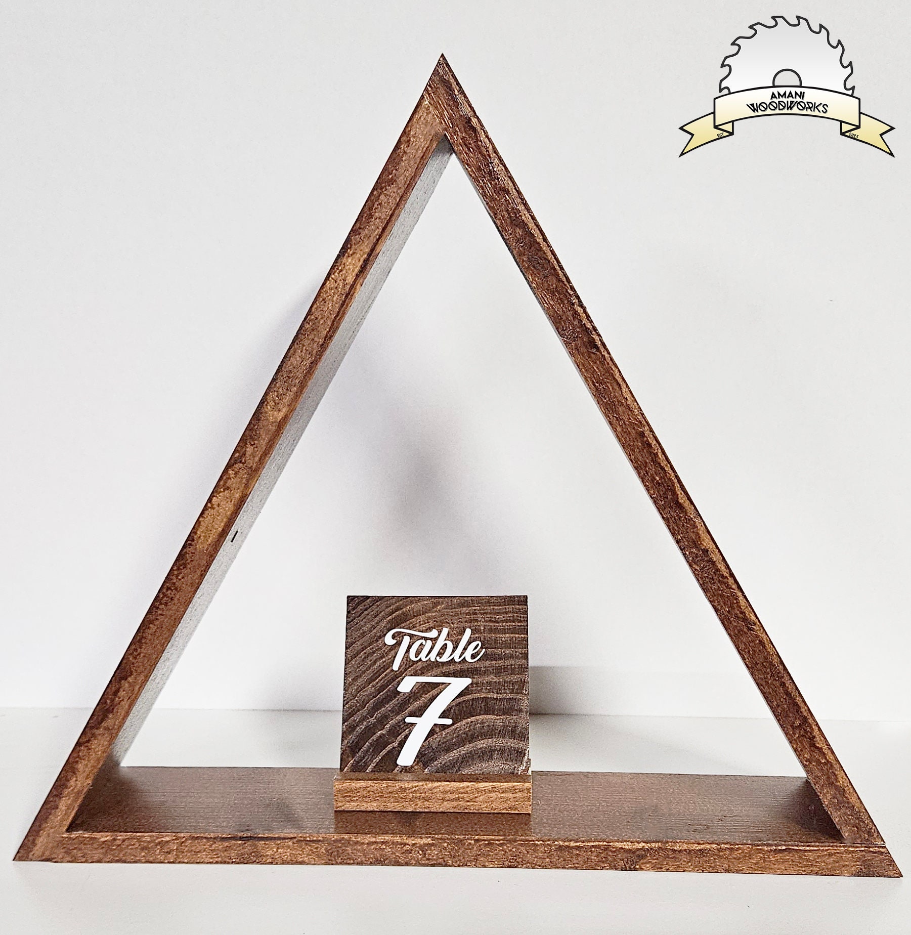 Set of 10 Triangle Centerpiece With Table Numbers Triangle - Etsy