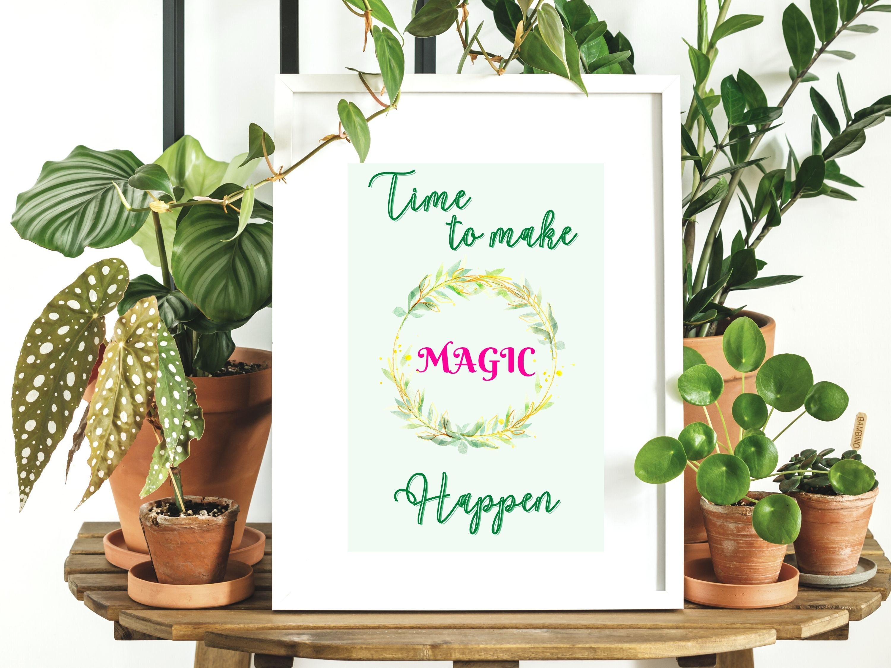 Time to Make Magic Happen Printable Happy New Year Sign New - Etsy