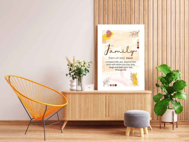 Family Definition Print Family Printable Wall Art Word - Etsy