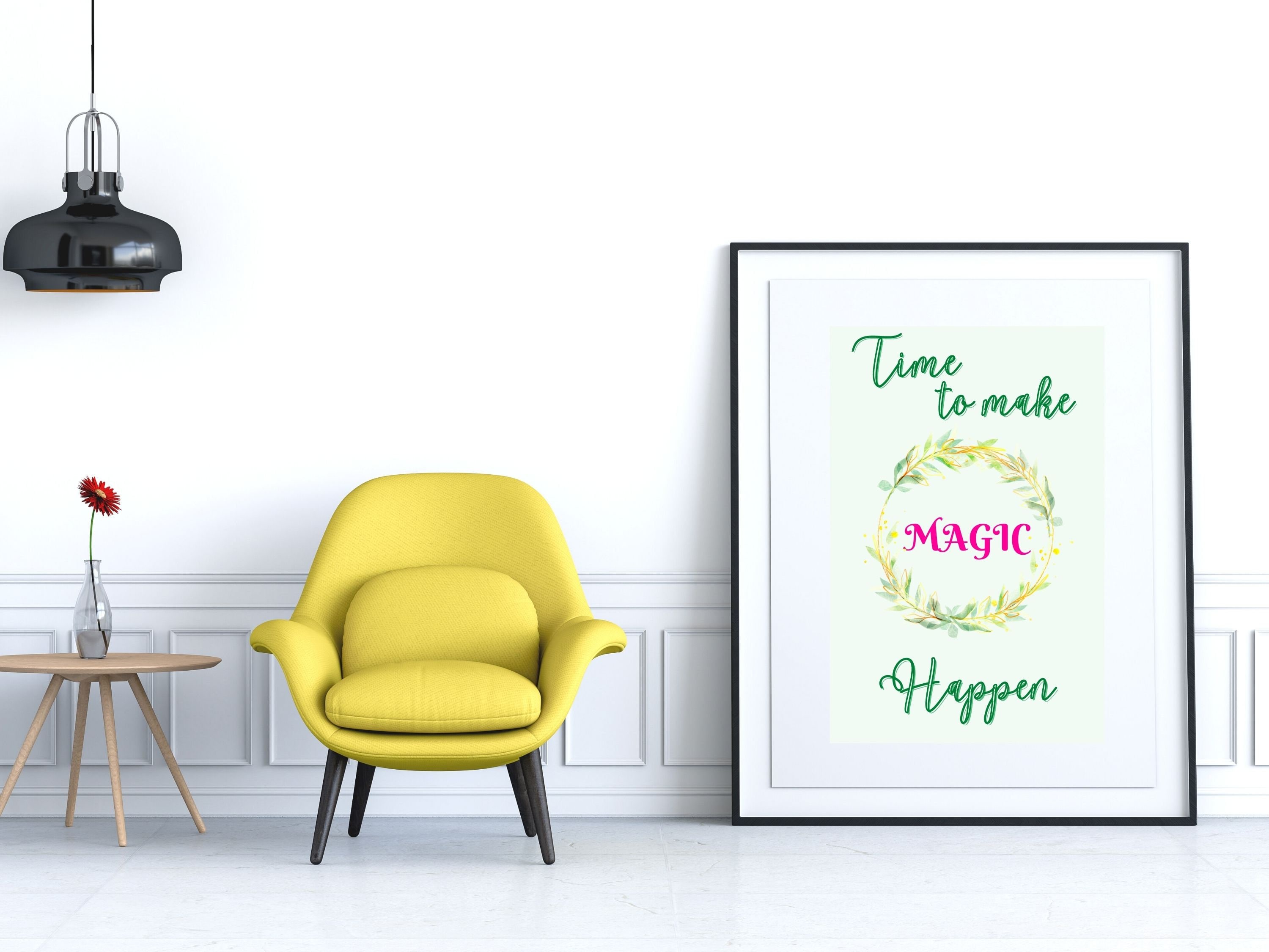 Time to Make Magic Happen Printable Happy New Year Sign New - Etsy