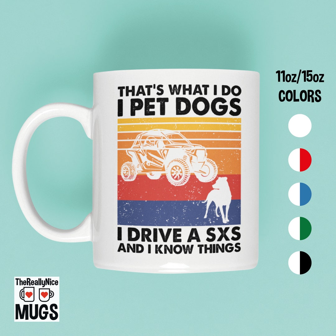 UTV Dog Owner Mug Sxs Side-by-side UTV Gift, Off-road Race Gift for Dog ...