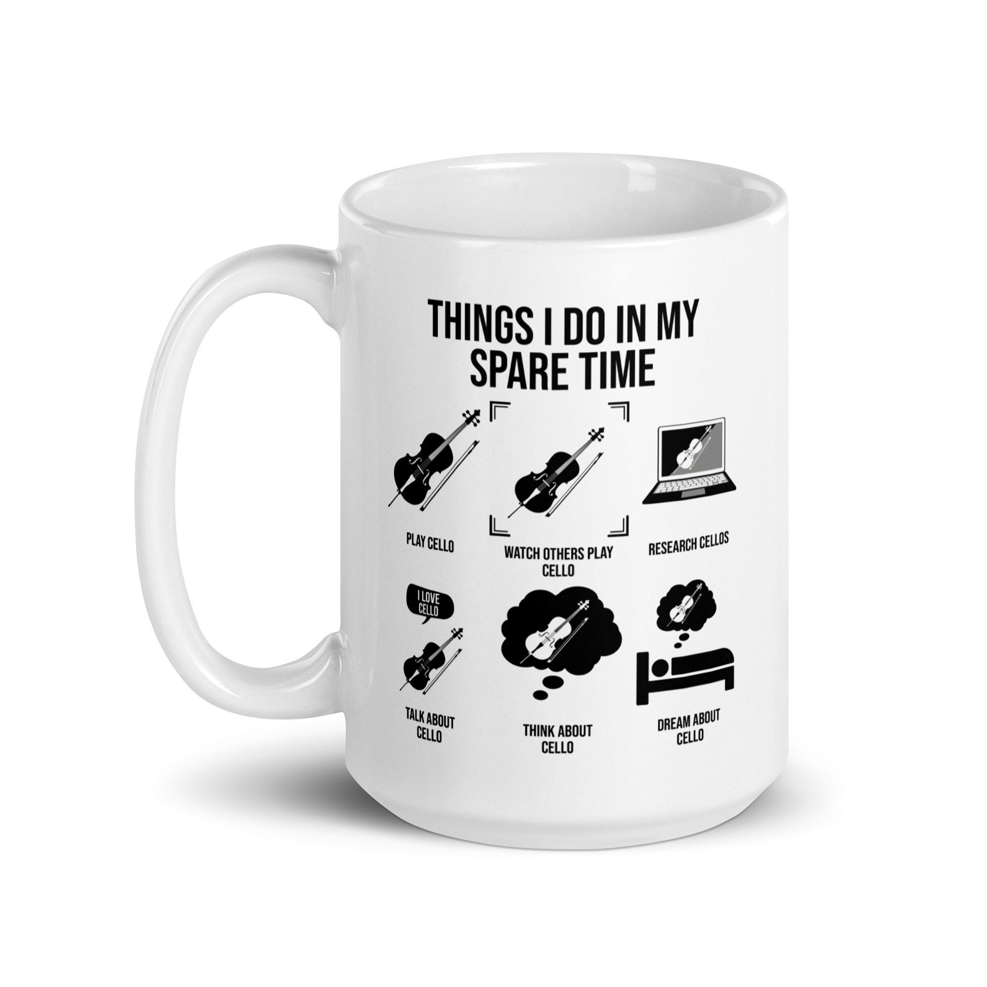 Cellist Mug Funny Cello Gift Cute Cello Tea Cup Things I - Etsy