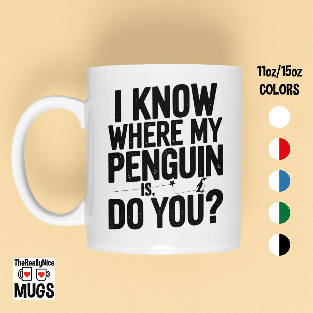 GPS Animal Tracker Mug Track Penguin, Wildlife Monitoring, Tea Cup ...