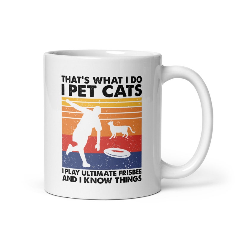 Ultimate Frisbee & Cat Lover Mug | Funny Ultimate Coffee Cup - Etsy