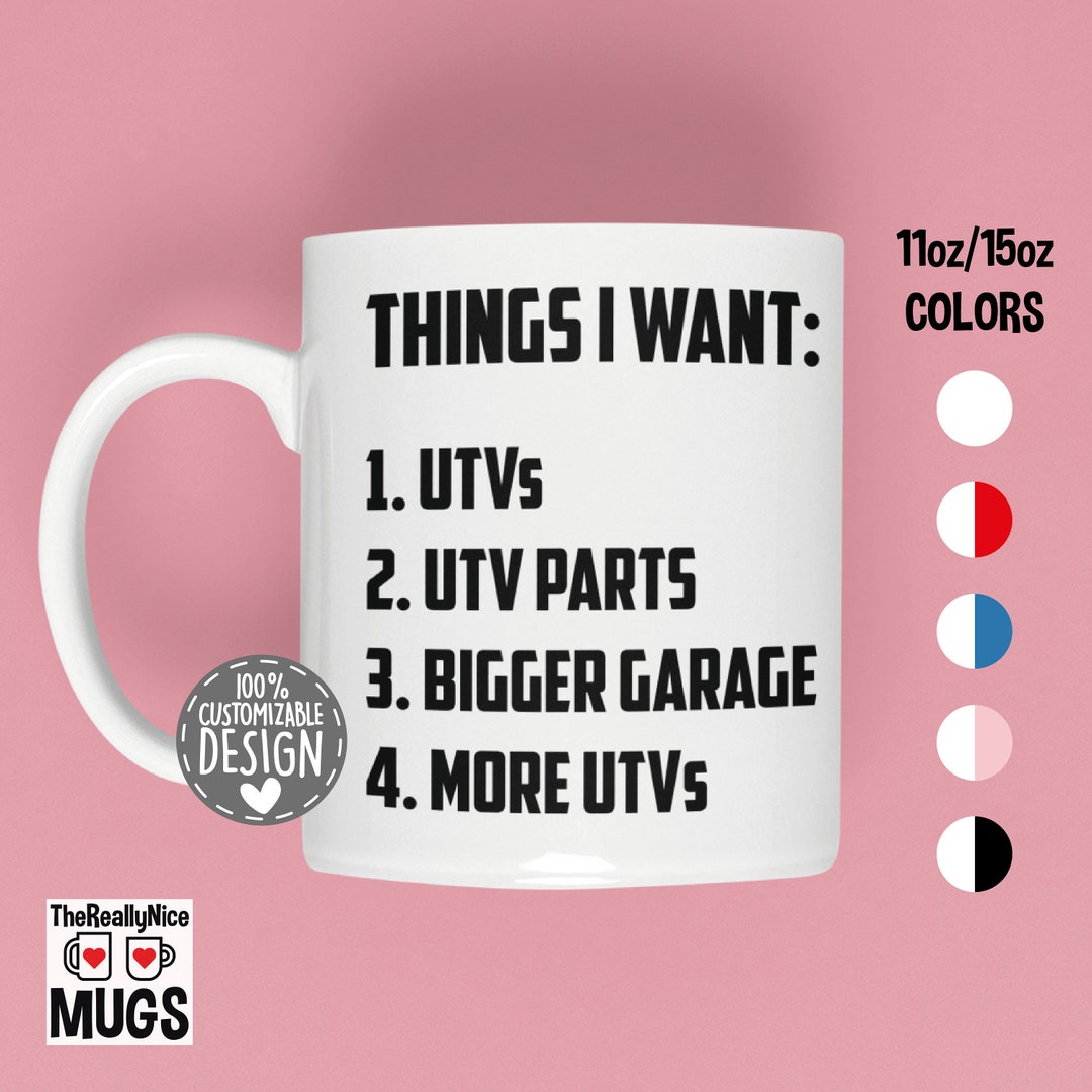 UTV Mug Sxs Side-by-side Tea Cup, Things I Want, off Road Racer Gift ...