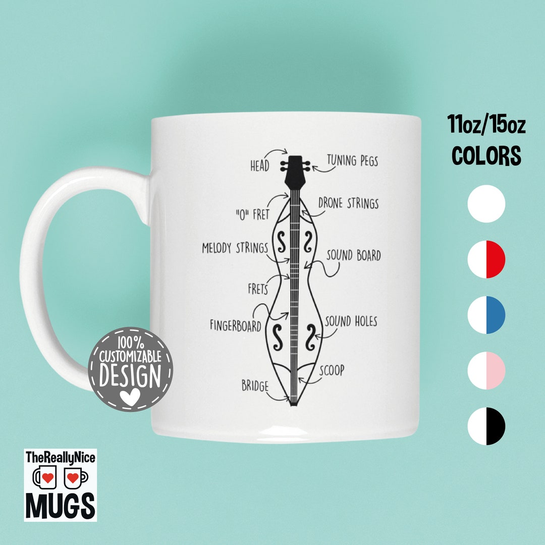 Dulcimer Player Mug | Dulcimer Parts Tea Cup, Folk and Traditional ...