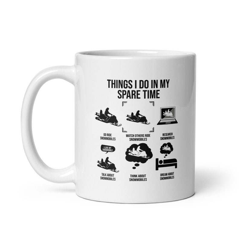 Funny Snowmobile Riding Mug Things I Do Snowmobile Gift - Etsy