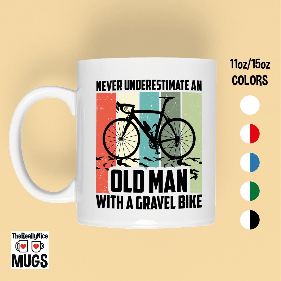 Gravel Bike Mug | Funny Bikepacking Gift for Off-road Cyclist - Etsy