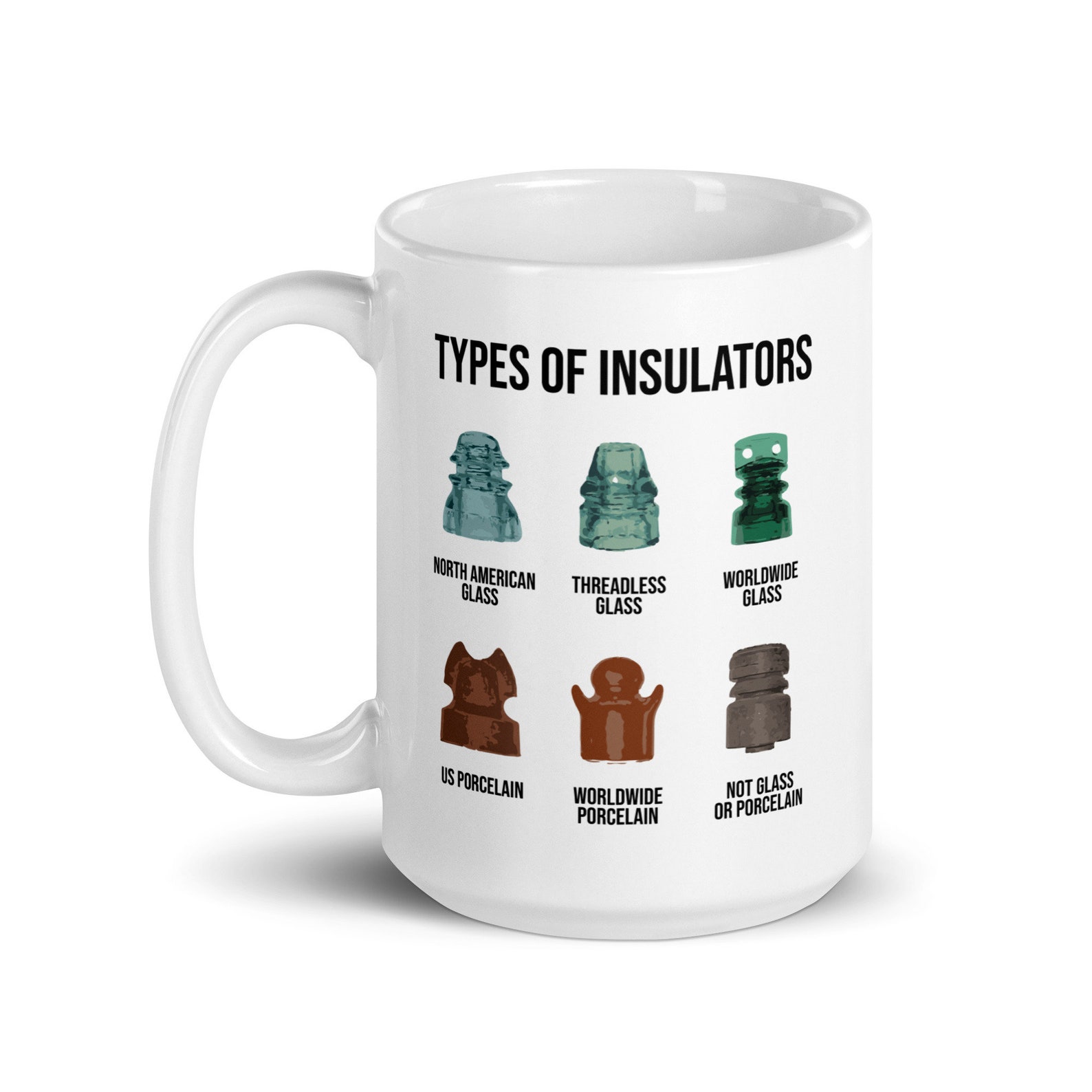 Glass Insulator Collector Mug Electrical Insulator Gift - Etsy