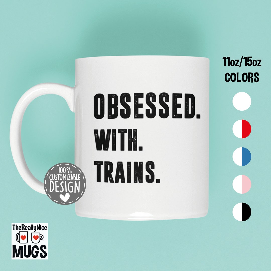 Trainspotter Mug | Trainspotting Tea Cup, Train Lover Gift, Obsessed ...