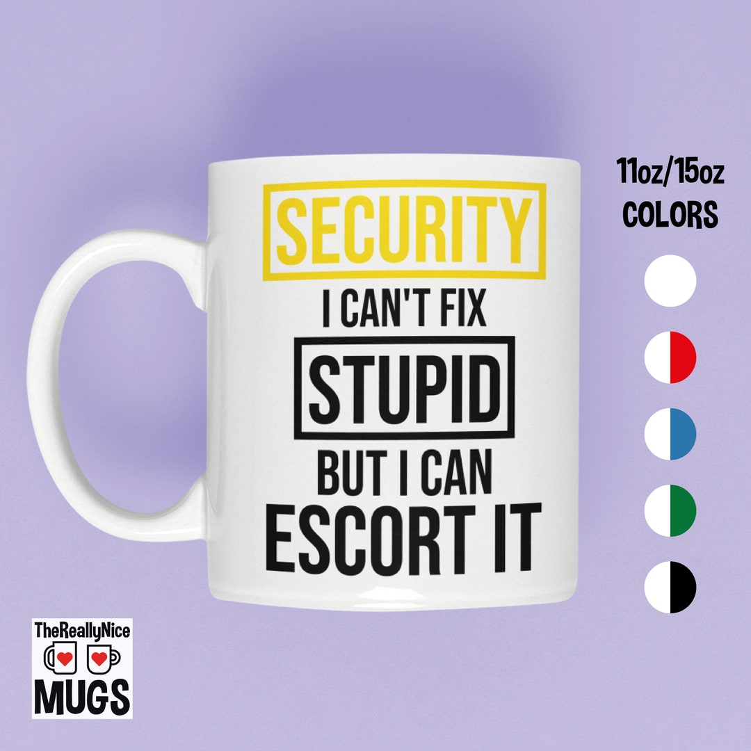 Security Guard Mug | Vigilance and Valor Gift - Etsy