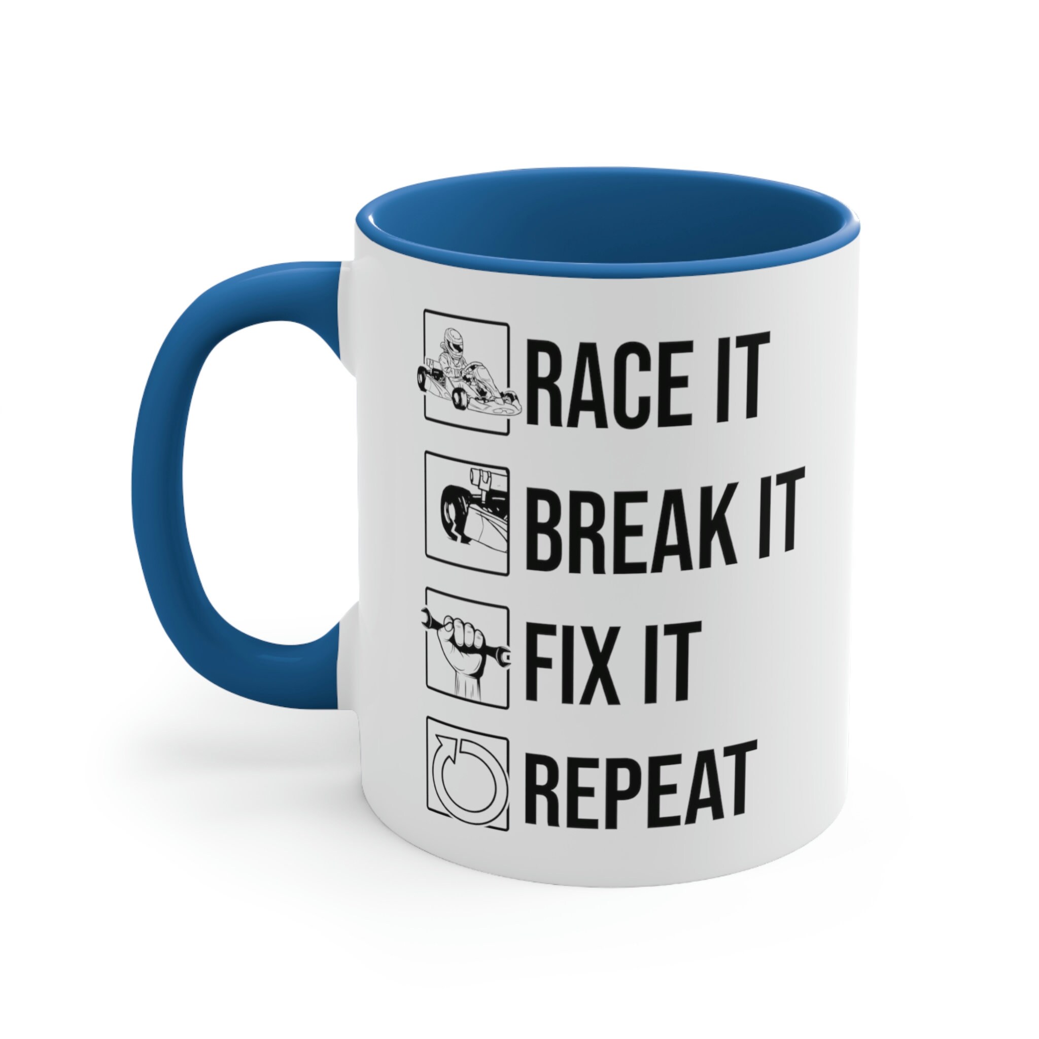 Go-kart Racer Mug Go Kart Racing Mug, Karting Cup, Kart Racing Mug ...