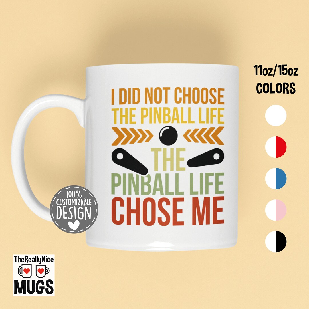 Funny Pinball Player Coffee Mug | Arcade Gamer Gift - Etsy