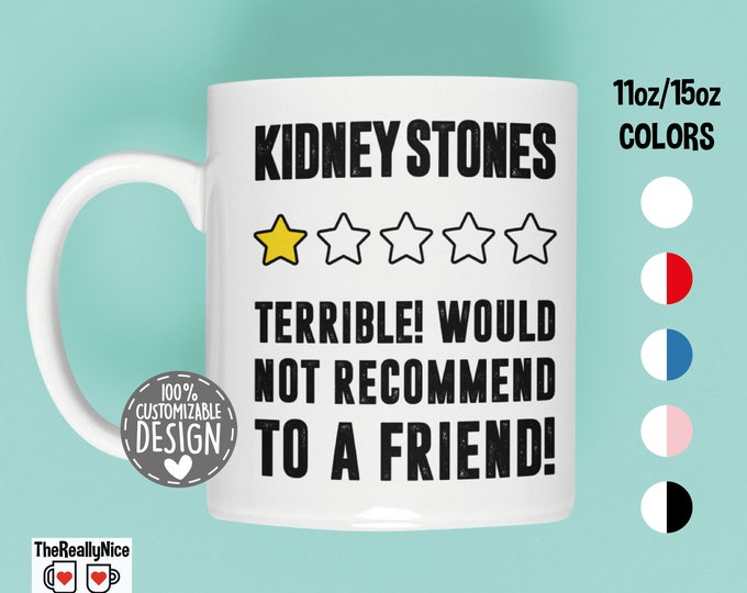 Kidney Stone Mug Funny Kidney Gift Nephrologist Urologist Get Well Gift ...