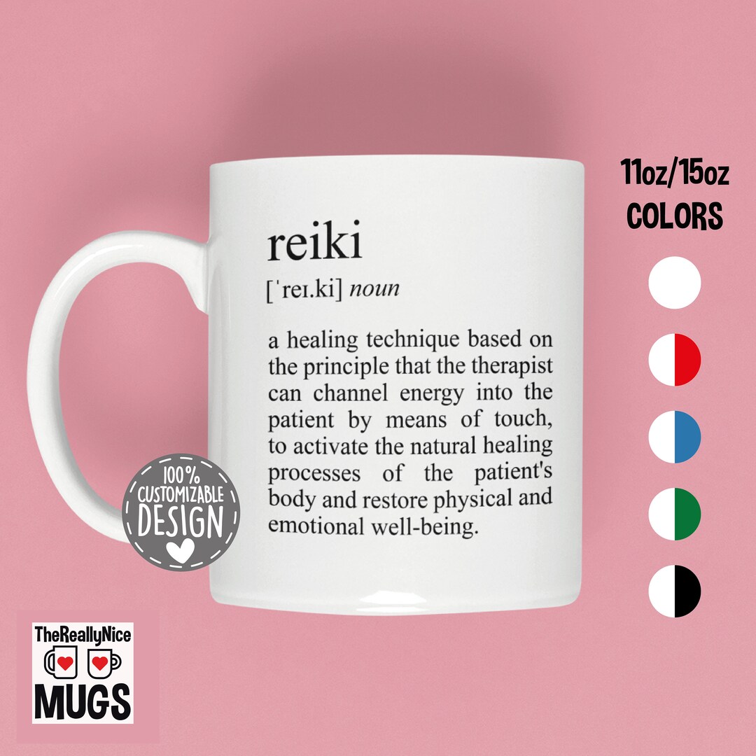 Reiki Mug Funny Reiki Definition, Healing Energy Tea Cup, Spiritual ...