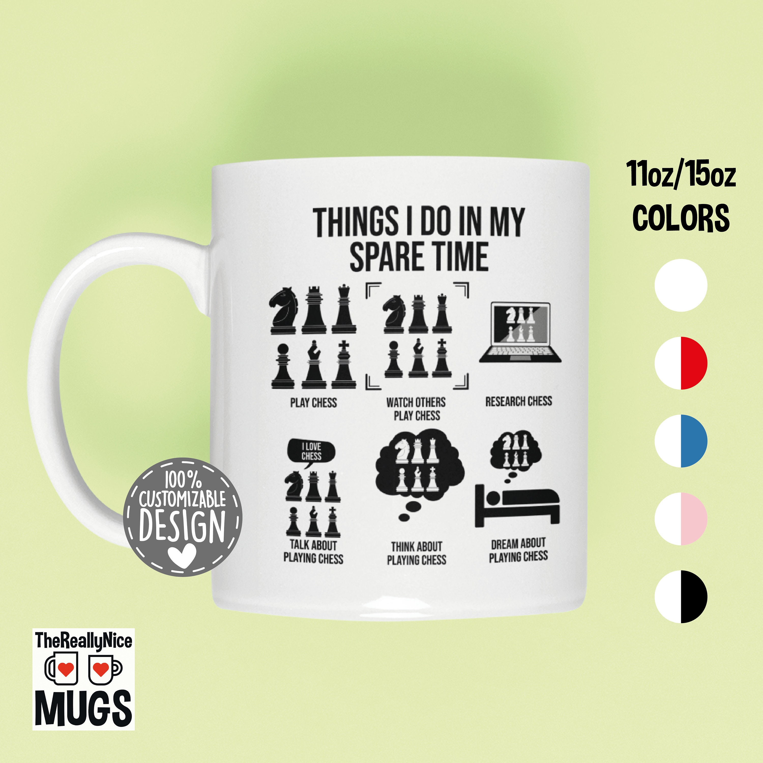 Funny Chess Mug Chess Player Gift, Chess Lover Mug, Things I Do in My ...