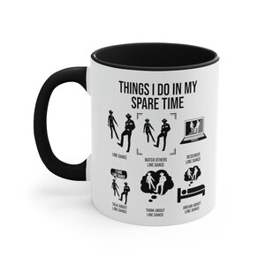 Line Dance Mug | Things I Do, Line Dancing Gift, Western Tea Cup, Funny ...