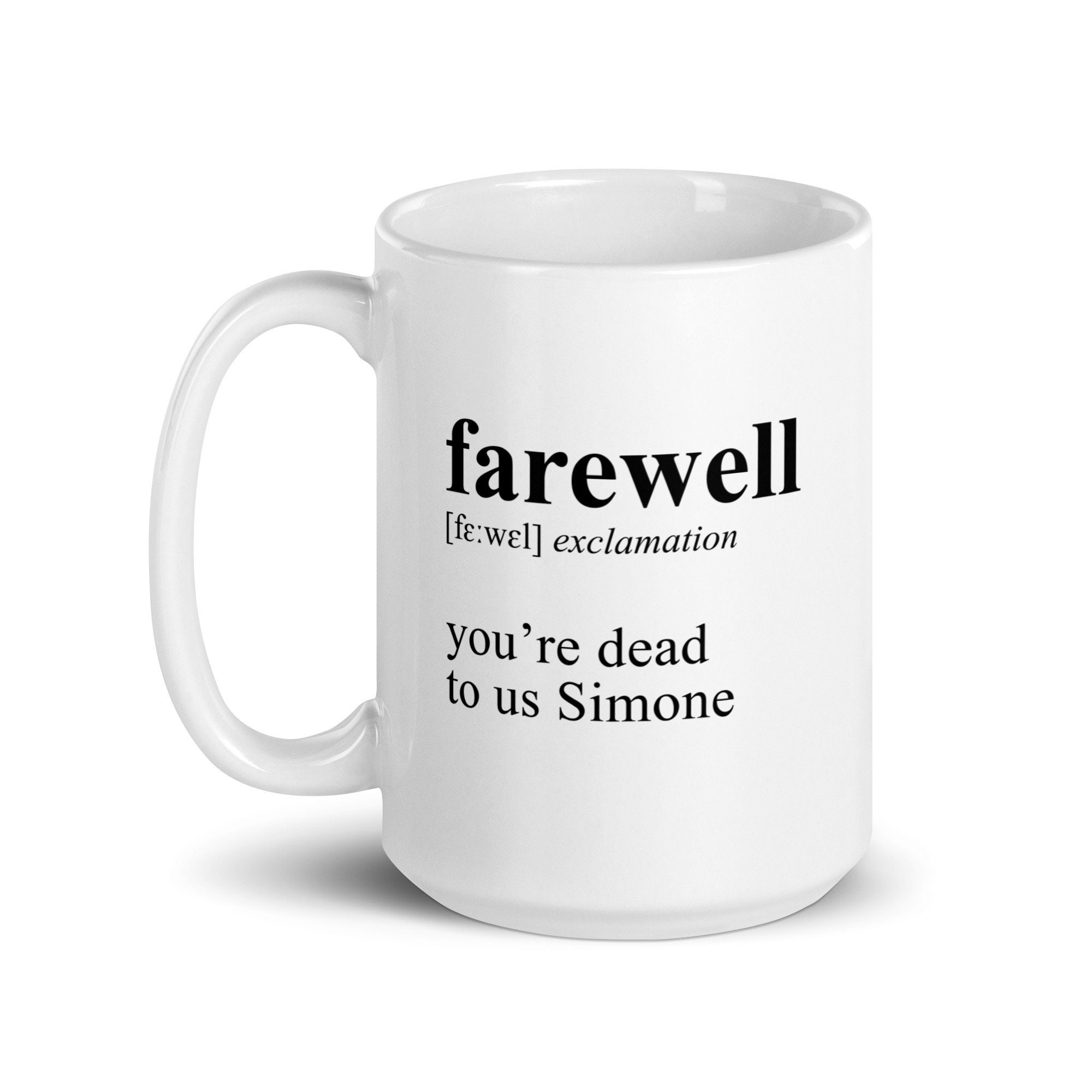 Farewell Mug Good Bye Co-worker Gift Leaving Colleague Mug - Etsy