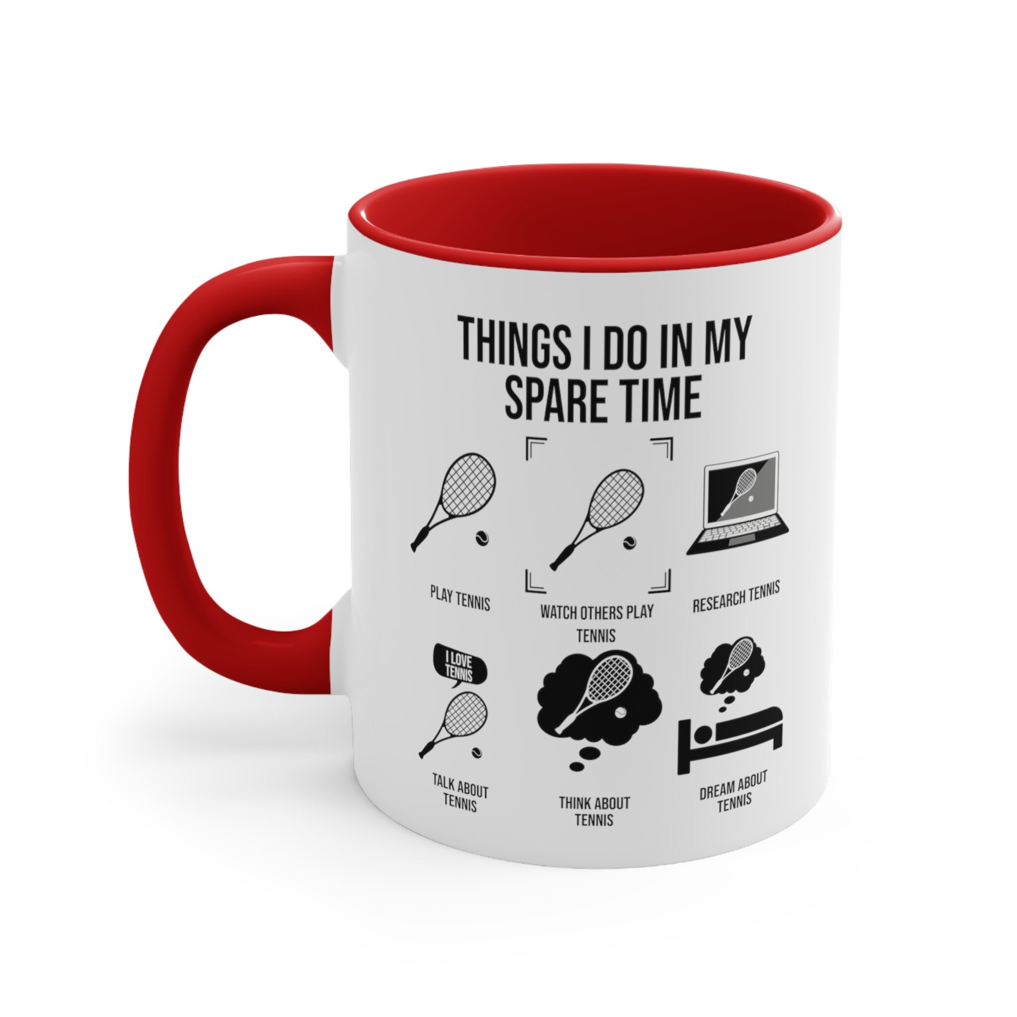 Funny Tennis Mug Tennis Player Gift Things I Do in My Spare - Etsy