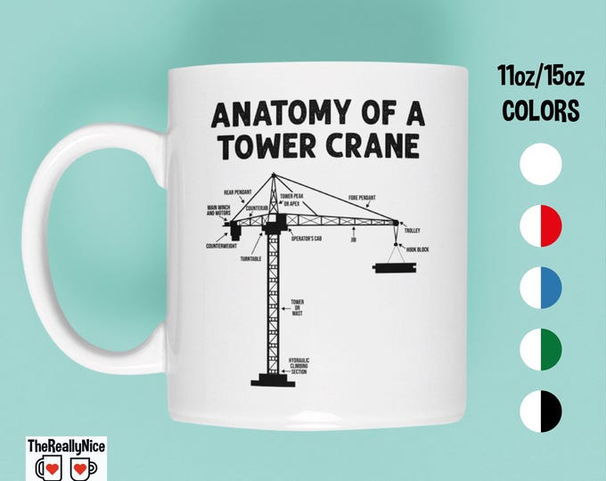 Crane Operator Gift Crane Coffee Mug Heavy Equipment Operator This is ...