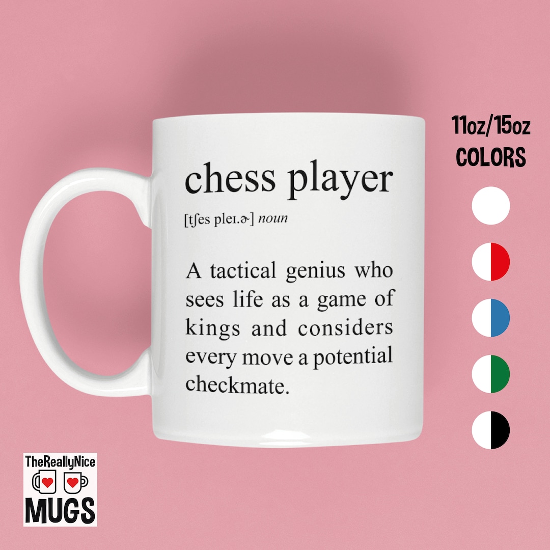 Chess Player Mug | Funny Chess Player Definition, Chess Figures Mug ...