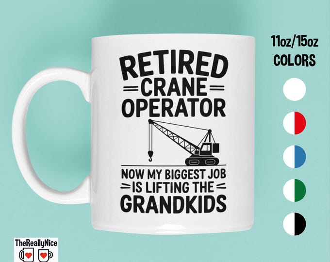 Crane Operator Gift Crane Coffee Mug Heavy Equipment Operator This is ...
