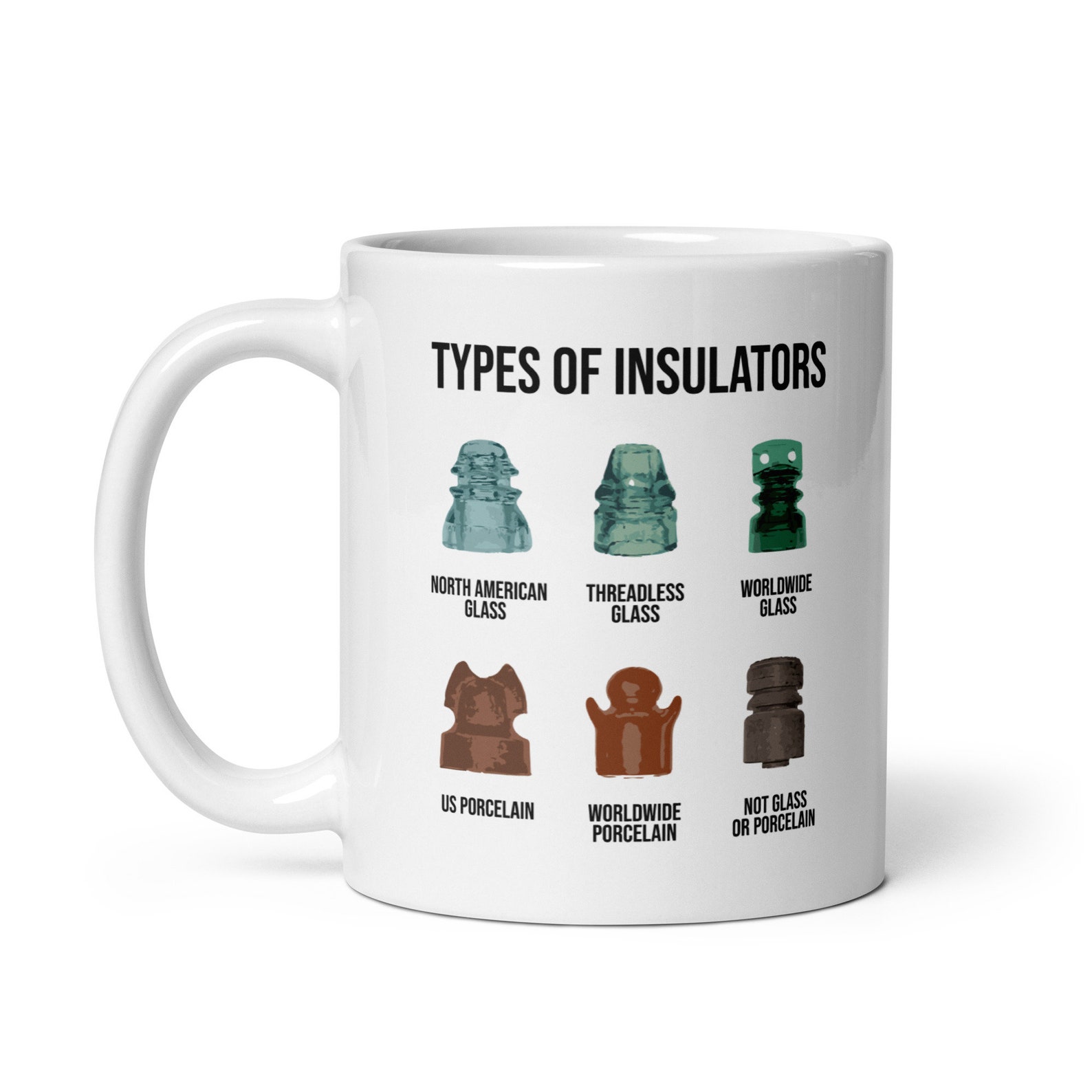 Glass Insulator Collector Mug Electrical Insulator Gift - Etsy