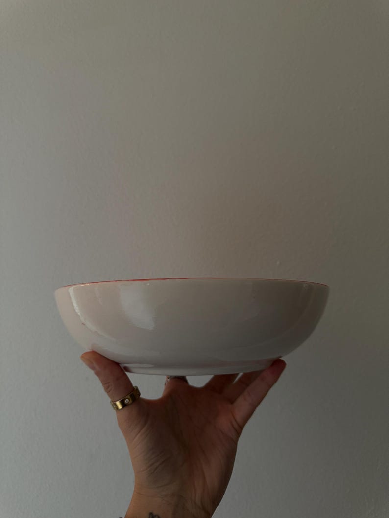 Cute Hand Painted Red Italian Themed Ceramic Bowl - Etsy