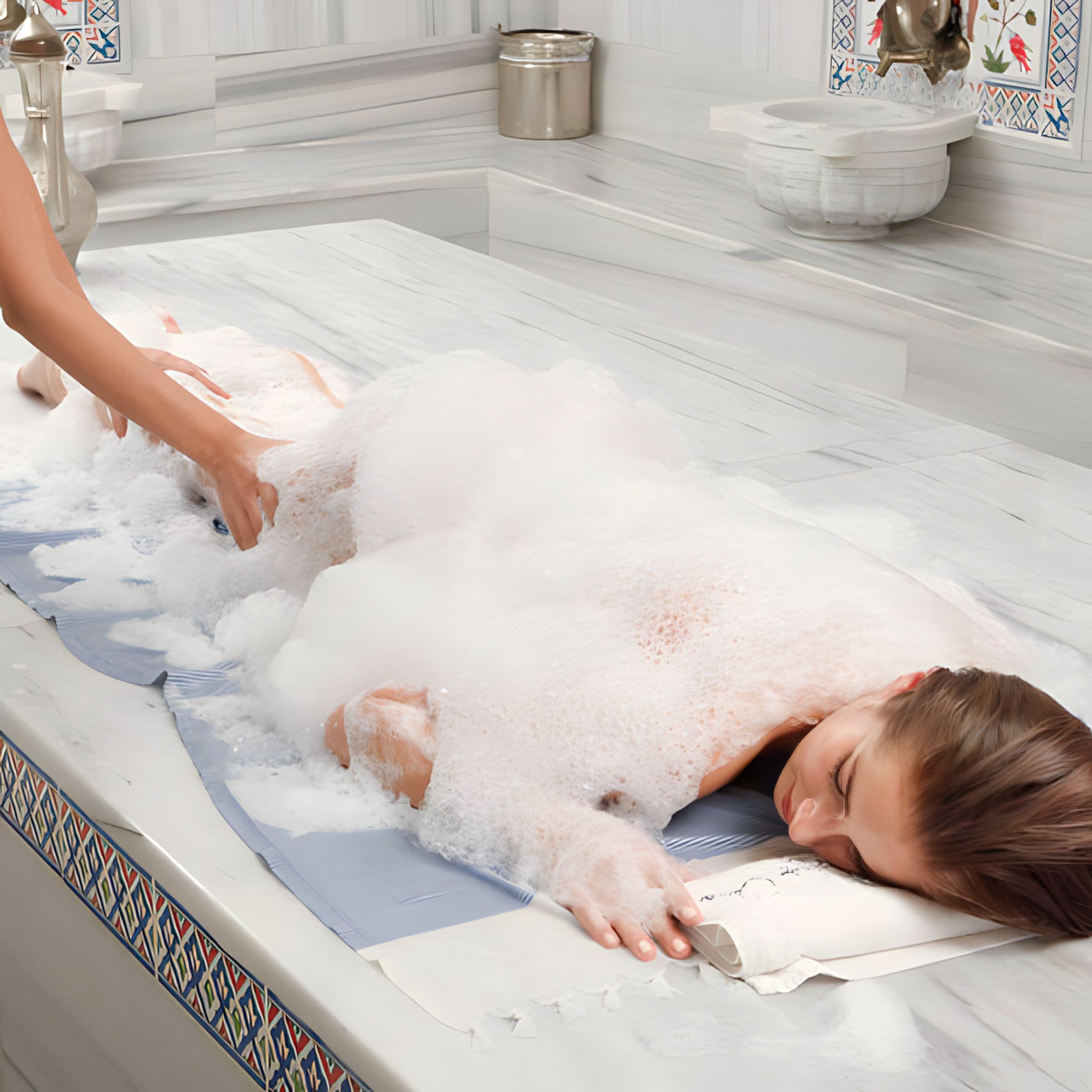 Turkish Bath, Foam Bag, Personal Care, Relaxation Spa , Massage, Foam ...