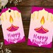 Happy Diwali Gift Tags, Printable Deepawali Gift Tags, Diwali Rangoli ...