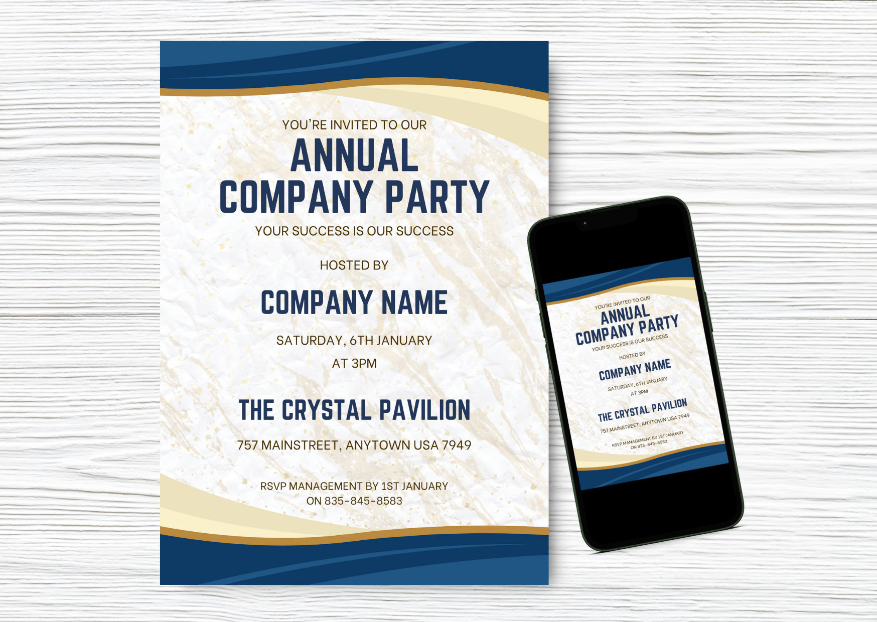 Annual Company Party Invitation Grateful for You Invitation Staff Work ...