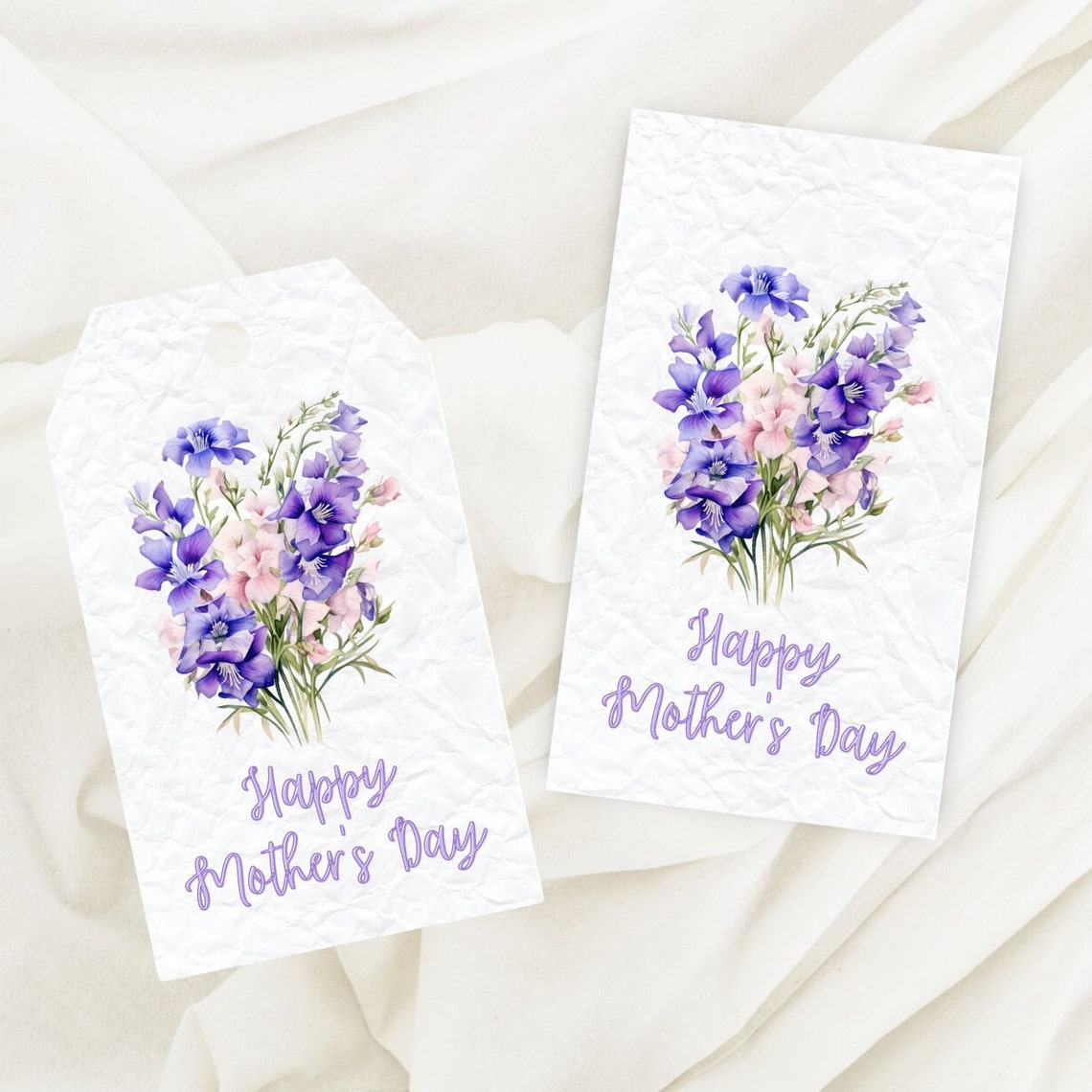 Happy Mother's Day Tag, Printable Editable Flower Mothers Day Tags ...