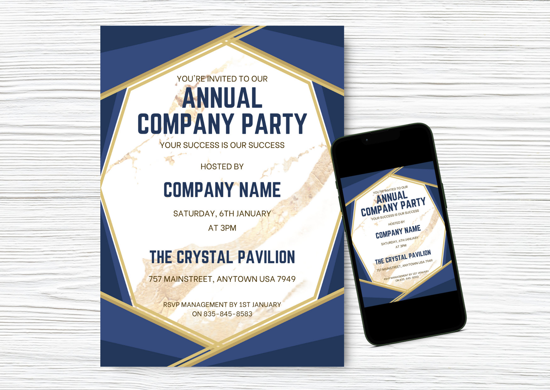 Annual Company Party Invitation Grateful for You Invitation Staff Work ...