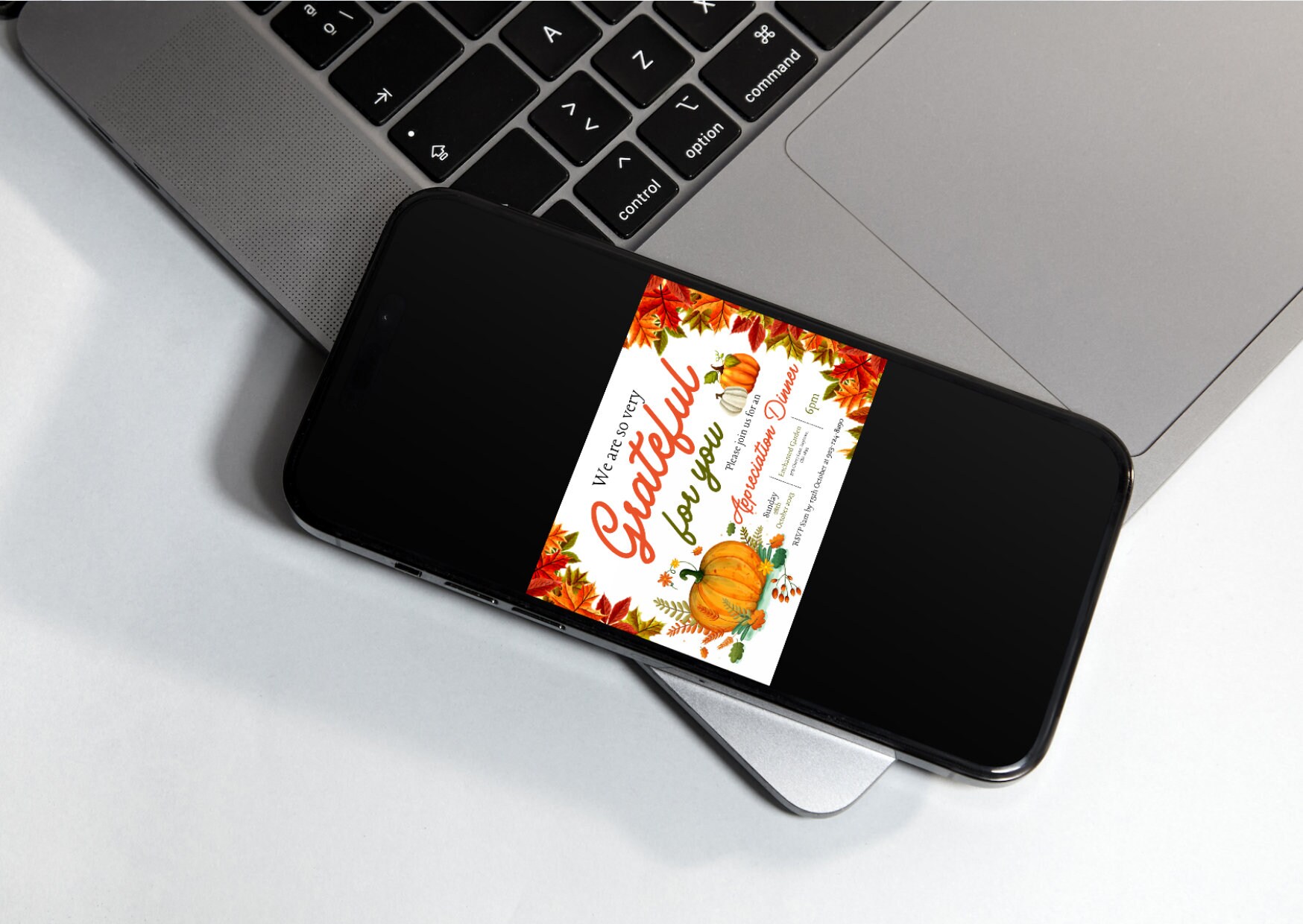 Fall Appreciation Invitation Grateful for You Teacher Staff Invitation ...