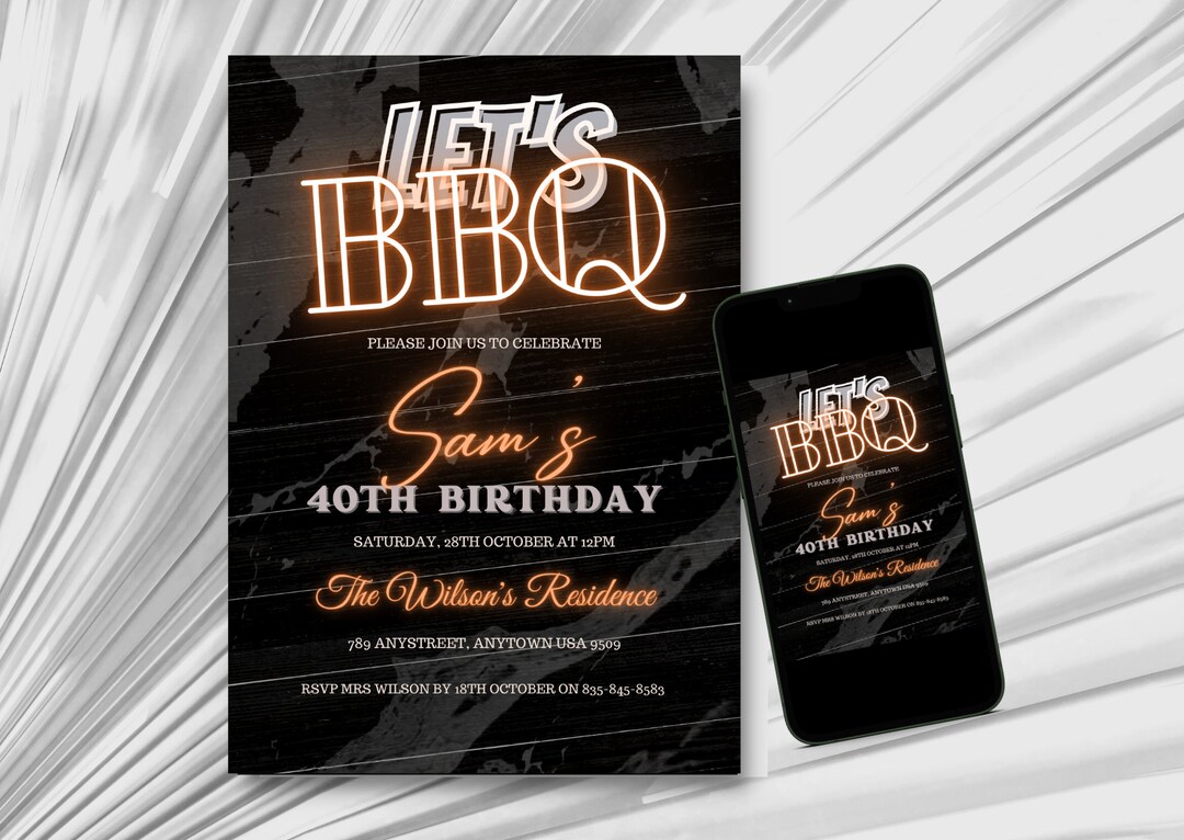 40th Birthday Invitation, 40 Invite Ecard, Forty Party Invite ...